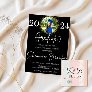 Graduation Invitation Template Graduation Announcement Graduation Party ...