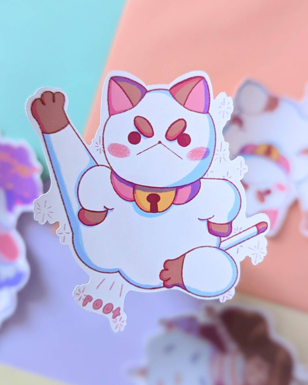 Puppycat Poot Sticker || Bee and Puppycat Sticker - Etsy