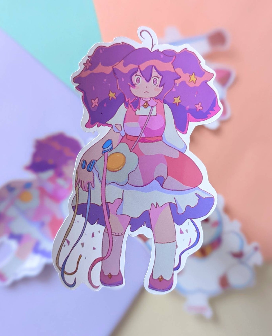 Robot Bee Sticker || Bee and Puppycat Sticker - Etsy