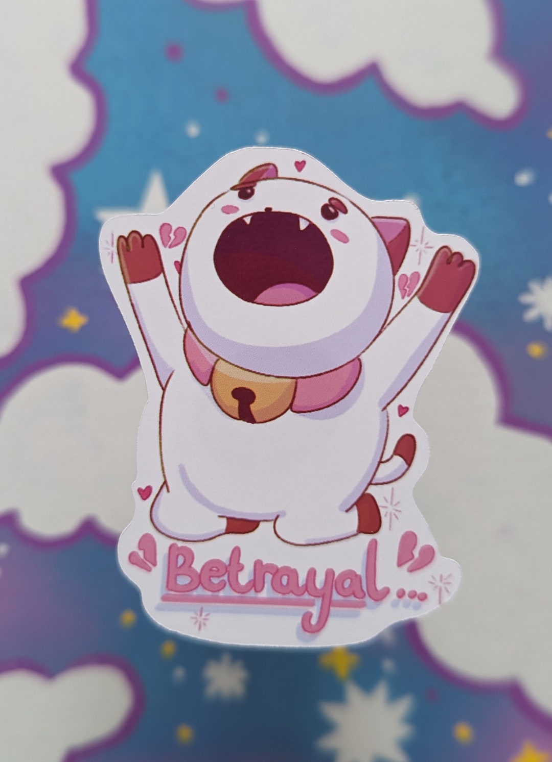 Puppycat Betrayal Sticker || Bee and Puppycat Sticker - Etsy
