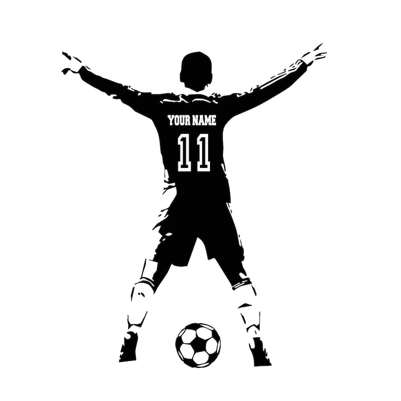 Soccer Wall Decal - Etsy
