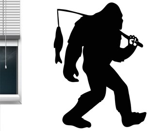 XXL Life-size Bigfoot Yeti Sasquatch Wall Decor Vinyl Decal Sticker - Etsy