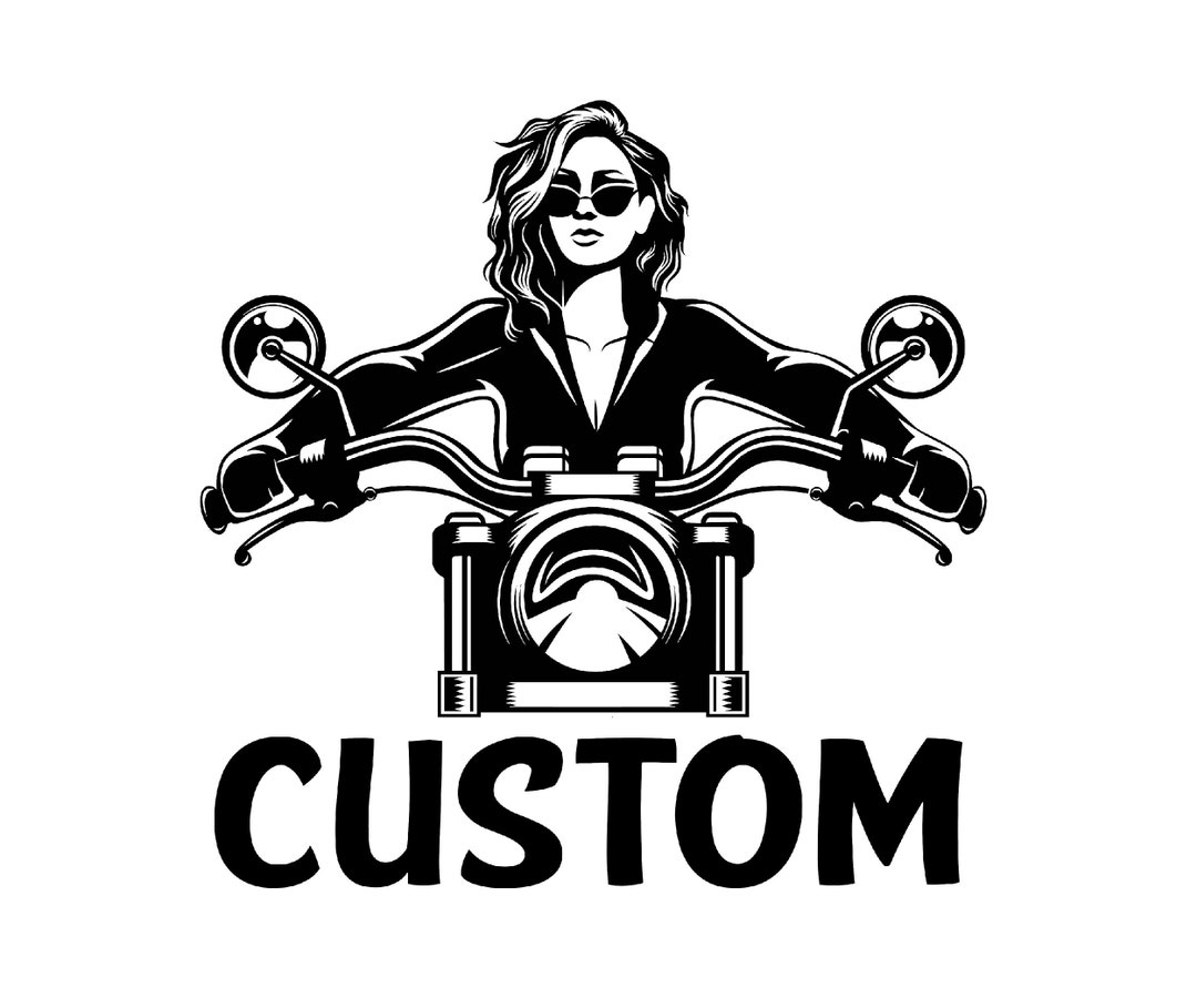 Personalized Custom Motocycle Women Vinyl Wall Decal Vinyl Sticker ...