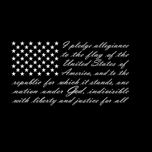 Pledge of Allegiance American Flag Vinyl Decal Sticker Window - Etsy