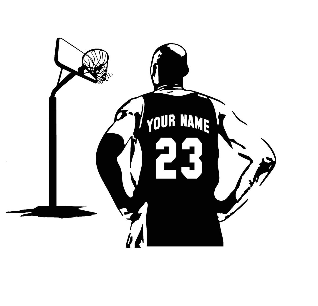 Personalized Custom Basketball Player Wall Decal - Choose Your Name ...