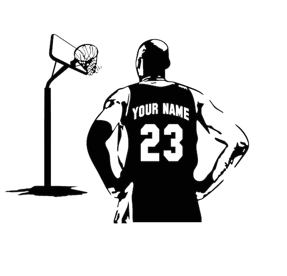 Personalized Custom Basketball Player Wall Decal Choose Your | Etsy