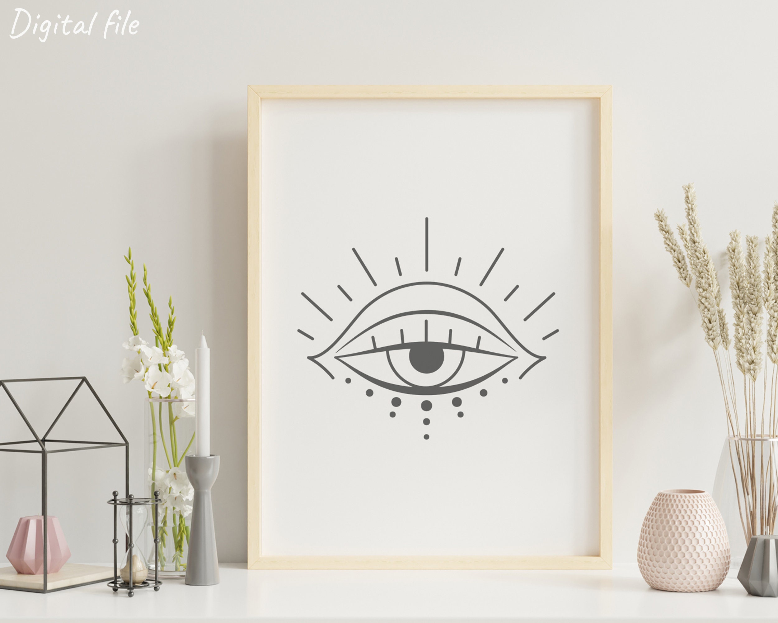 Evil Eye Svg Cut File for Cricut Boho Eyes Svg Bundle - Etsy