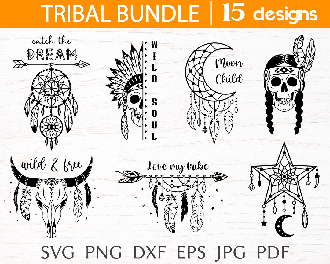 Tribal Svg Bundle, Native American Svg Cut File for Cricut, Boho Svg ...