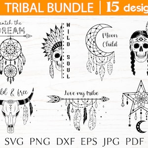 Tribal Svg Bundle, Native American Svg Cut File for Cricut, Boho Svg ...