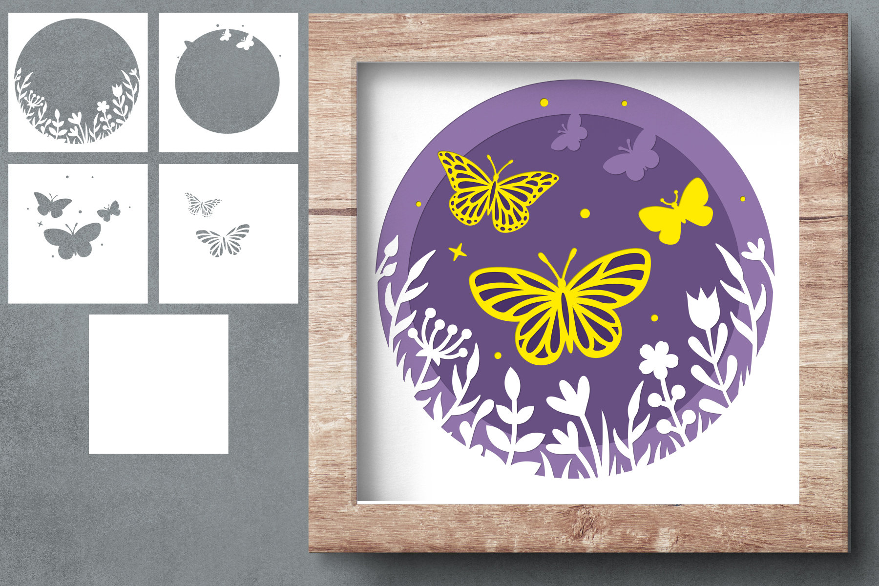 Butterfly Shadow Box Svg Cut File for Cricut 3d Papercut Svg - Etsy Canada