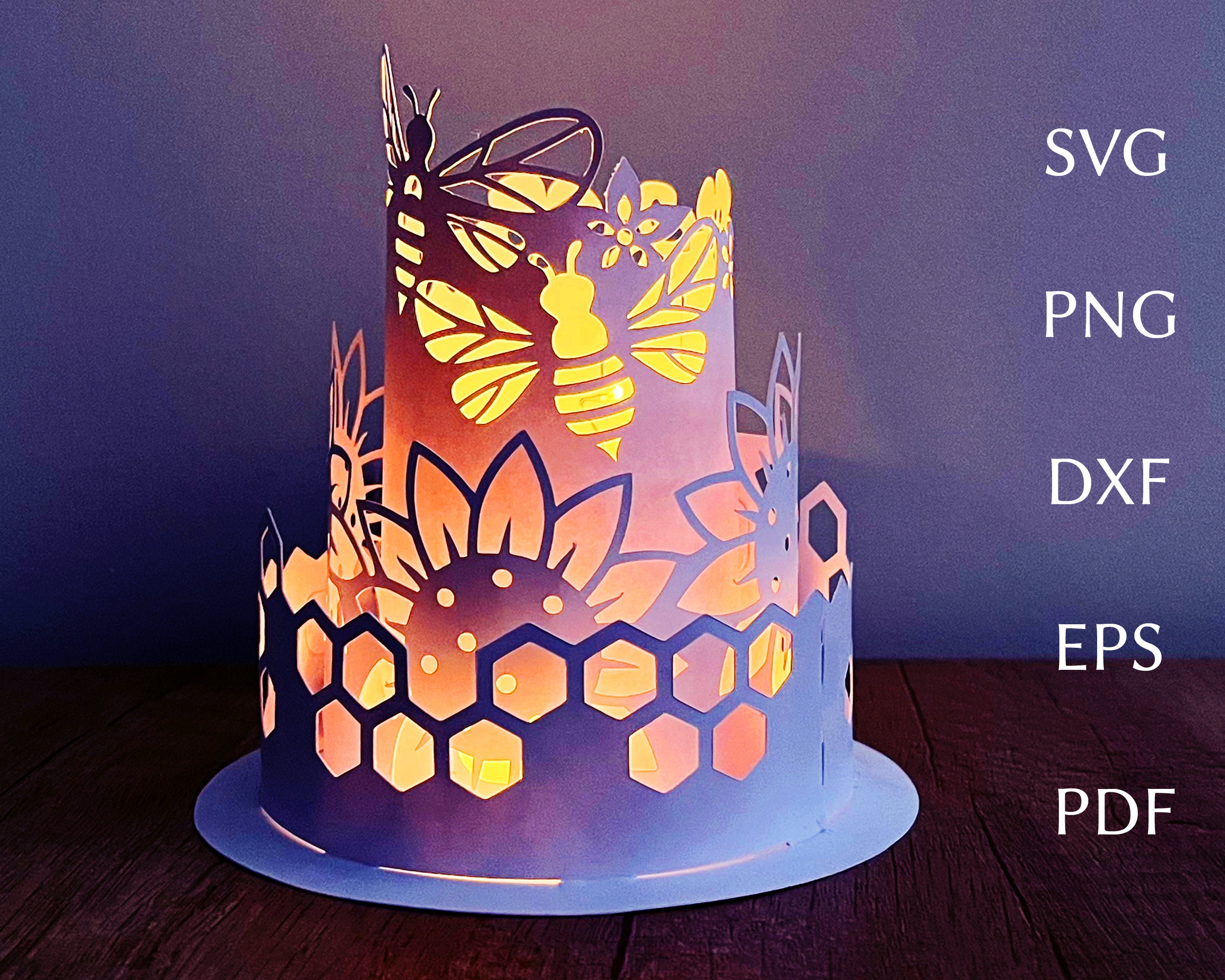 Summer Lantern Svg Template, 3d Papercut Cut File for Cricut, Layered ...