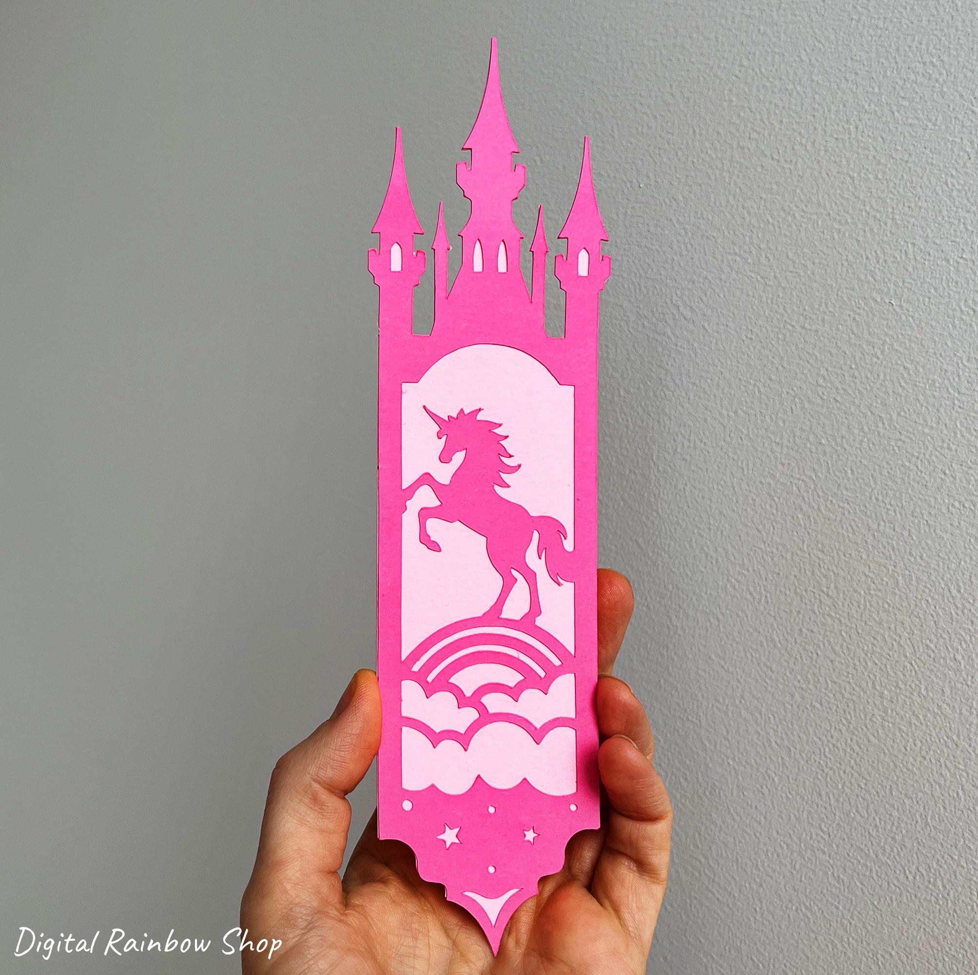 Storybook Bookmark Svg Template, Paper Bookmark for Baby Girl, Digital ...