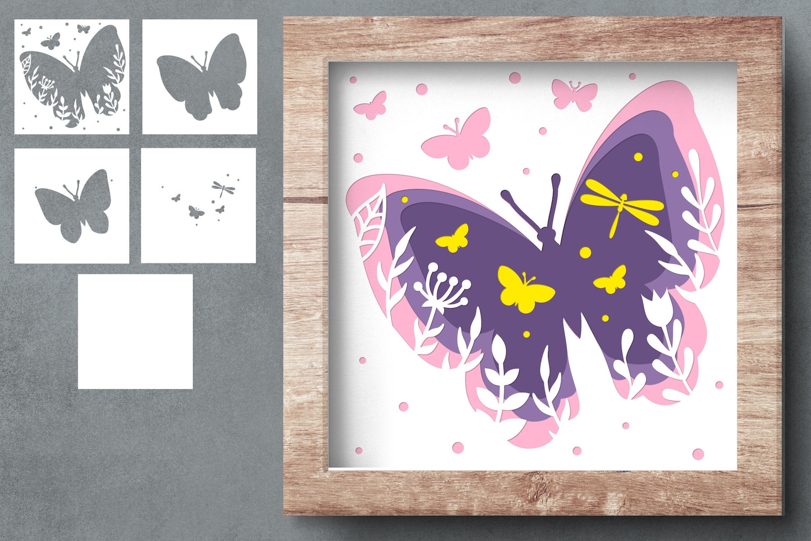 Butterfly Shadow Box Svg Cut File for Cricut 3d Papercut Svg - Etsy