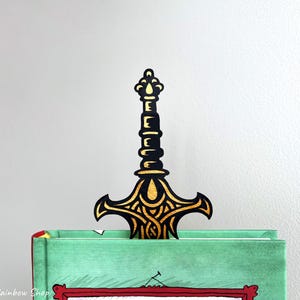 Sword Bookmark Svg Template, Fantasy Paper Bookmark for Book Lover ...
