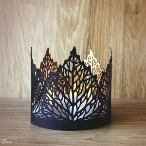 Fall Leaves Svg Lantern Template, Autumn 3d Papercut, Paper Lantern Svg ...