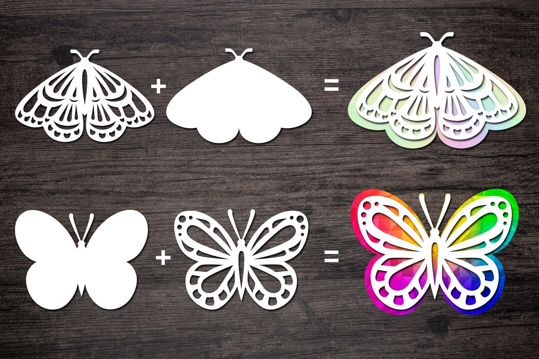 Layered 3d Butterfly Svg Bundle Paper Butterfly Template - Etsy