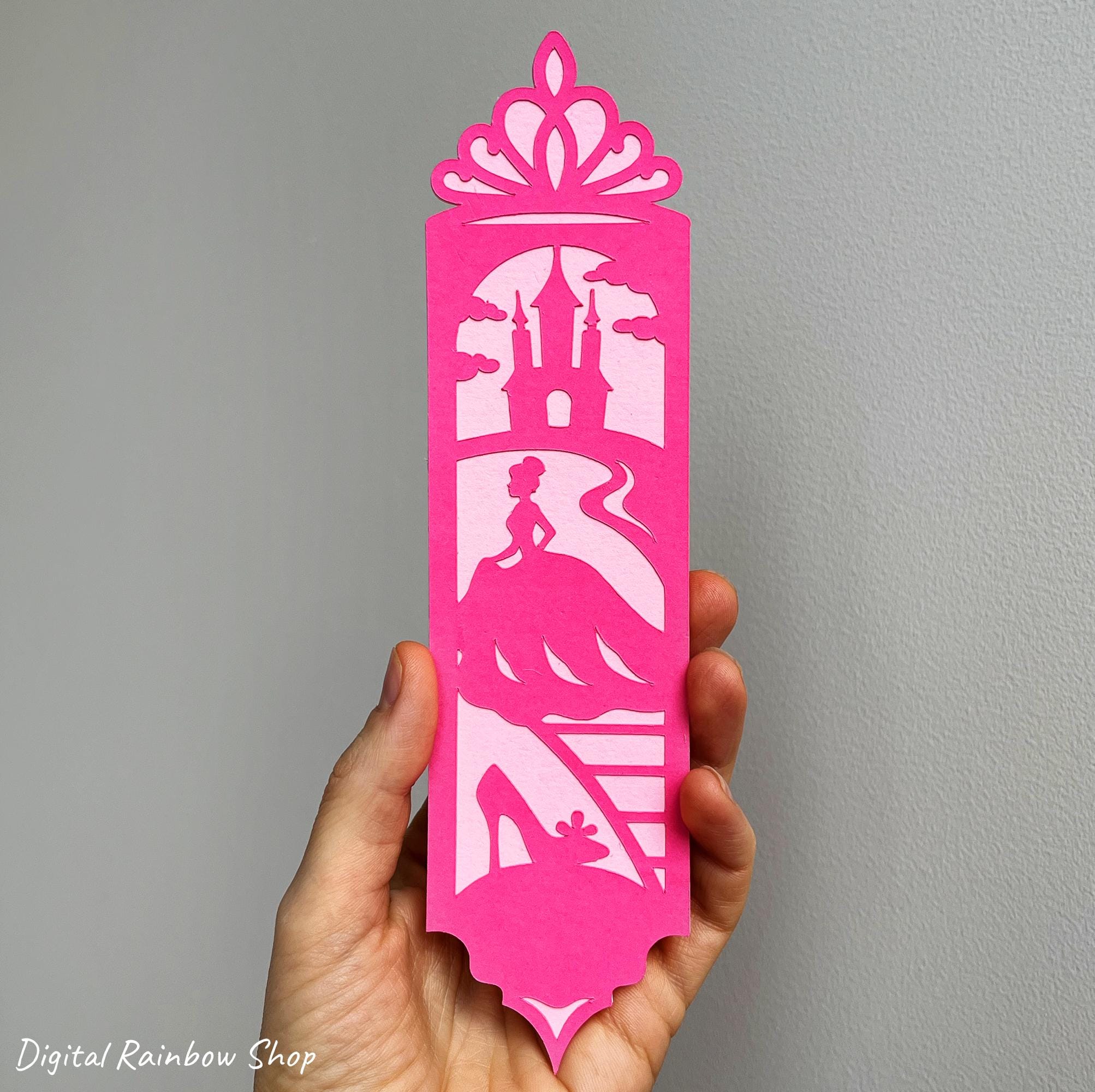 Storybook Bookmark Svg Template, Paper Bookmark for Baby Girl, Digital ...