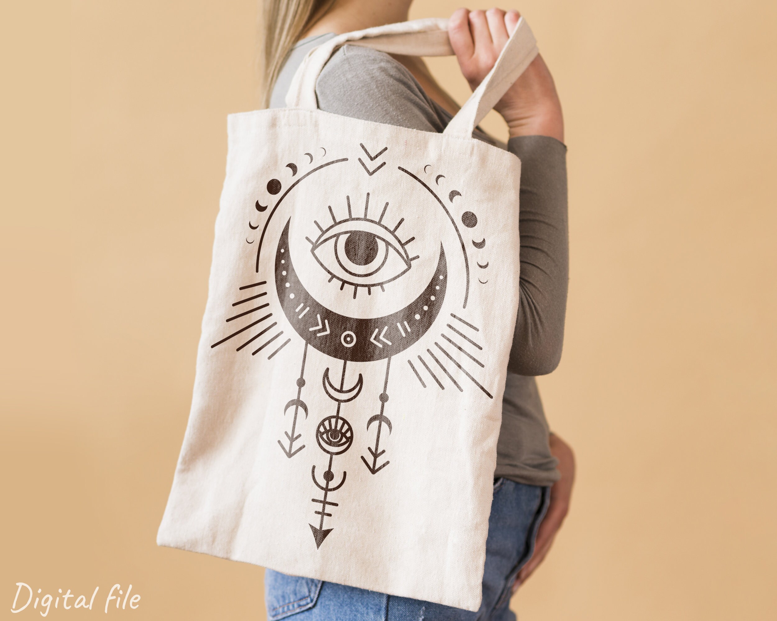 Boho Witch Svg for Cricut Magic Mysticalcelestial Svg Moon - Etsy