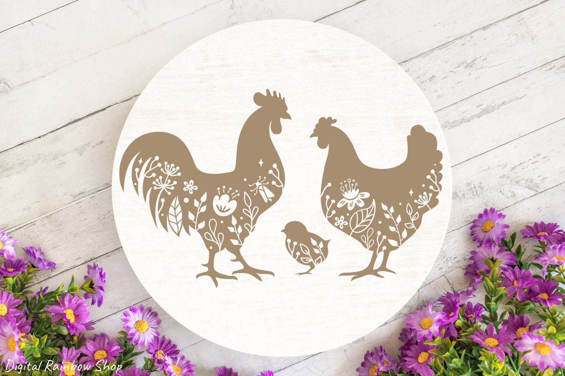 Floral Animals Svg Bundle Animal Silhouette With Flower - Etsy