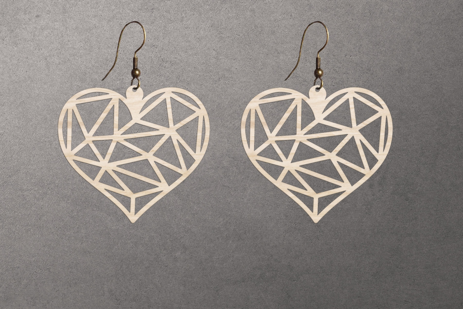 Heart Earring Svg Bundle Valentine Earring Svg Cut File for - Etsy