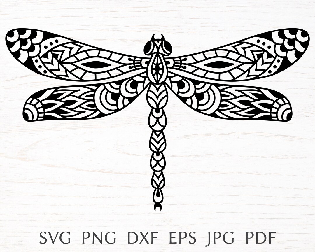 Dragonfly Svg, Dragonfly Mandala Svg Cut File for Cricut, Dragonfly ...
