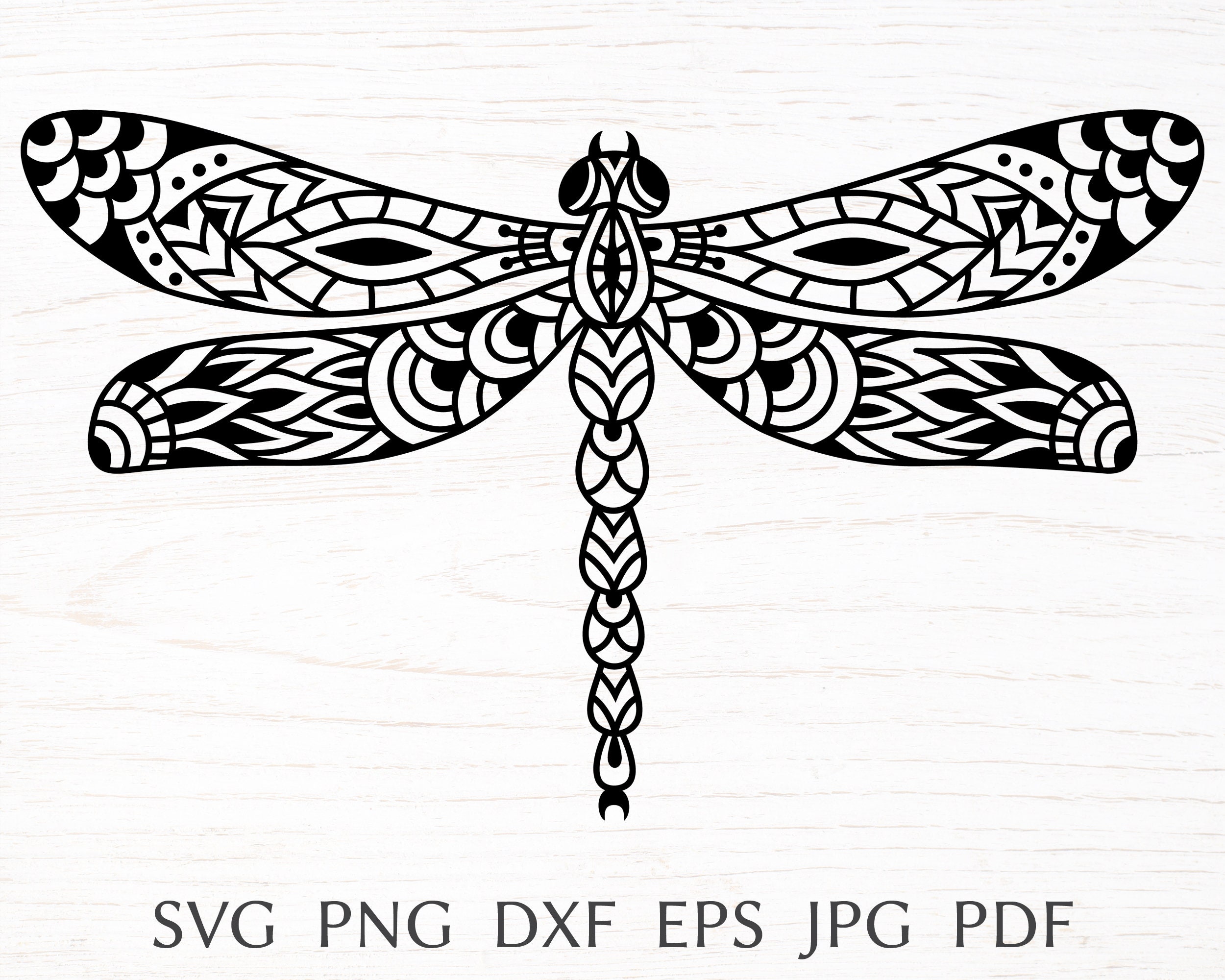 Dragonfly Svg Dragonfly Mandala Svg Cut File for Cricut - Etsy Canada