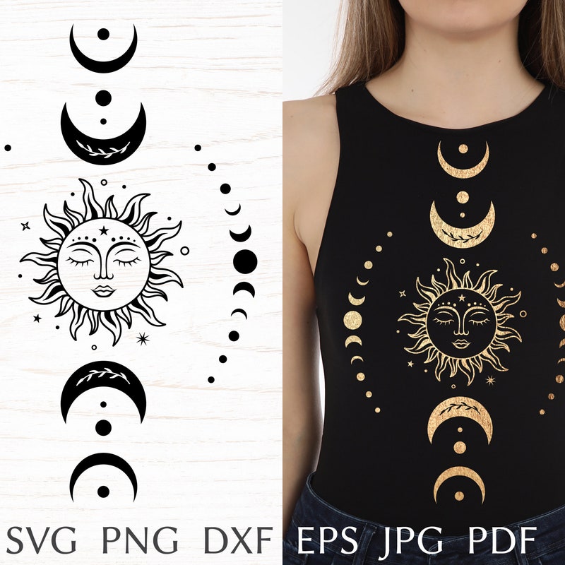 Man in the Moon Svg - Etsy