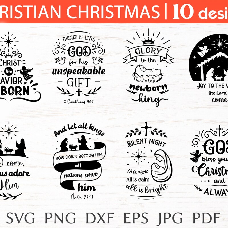 Christian Christmas Signs - Etsy