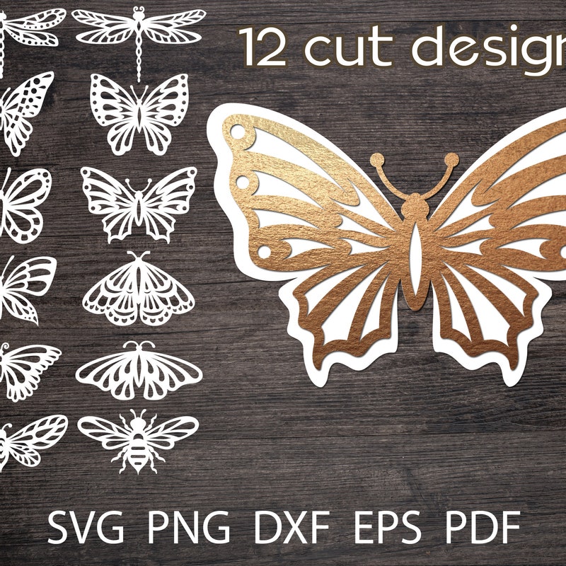 3d Butterfly Svg - Etsy