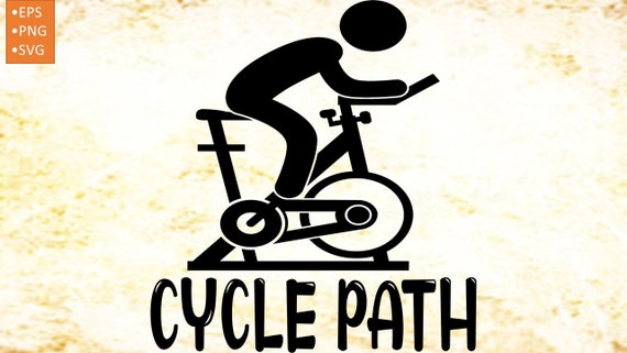 Cycle Path Cute Shirt or Sign Design. PNG SVG and EPS Files | Etsy