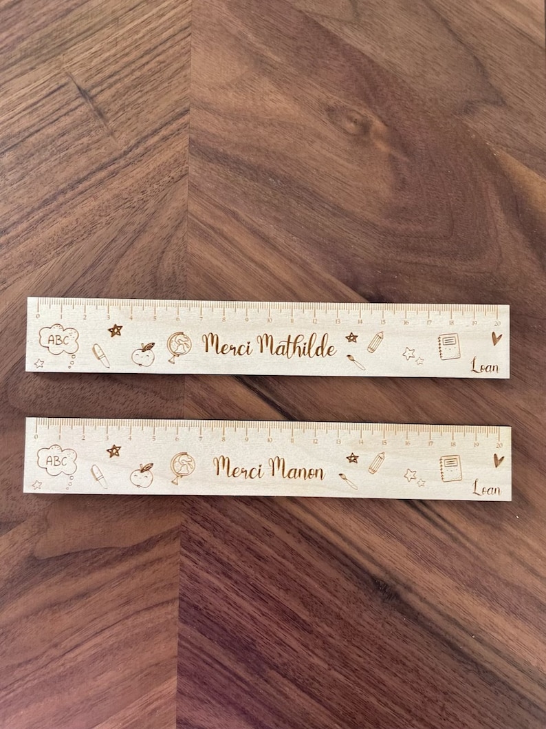 Personalized Wooden Teacher Gift (tissue Box, Ruler) - Etsy