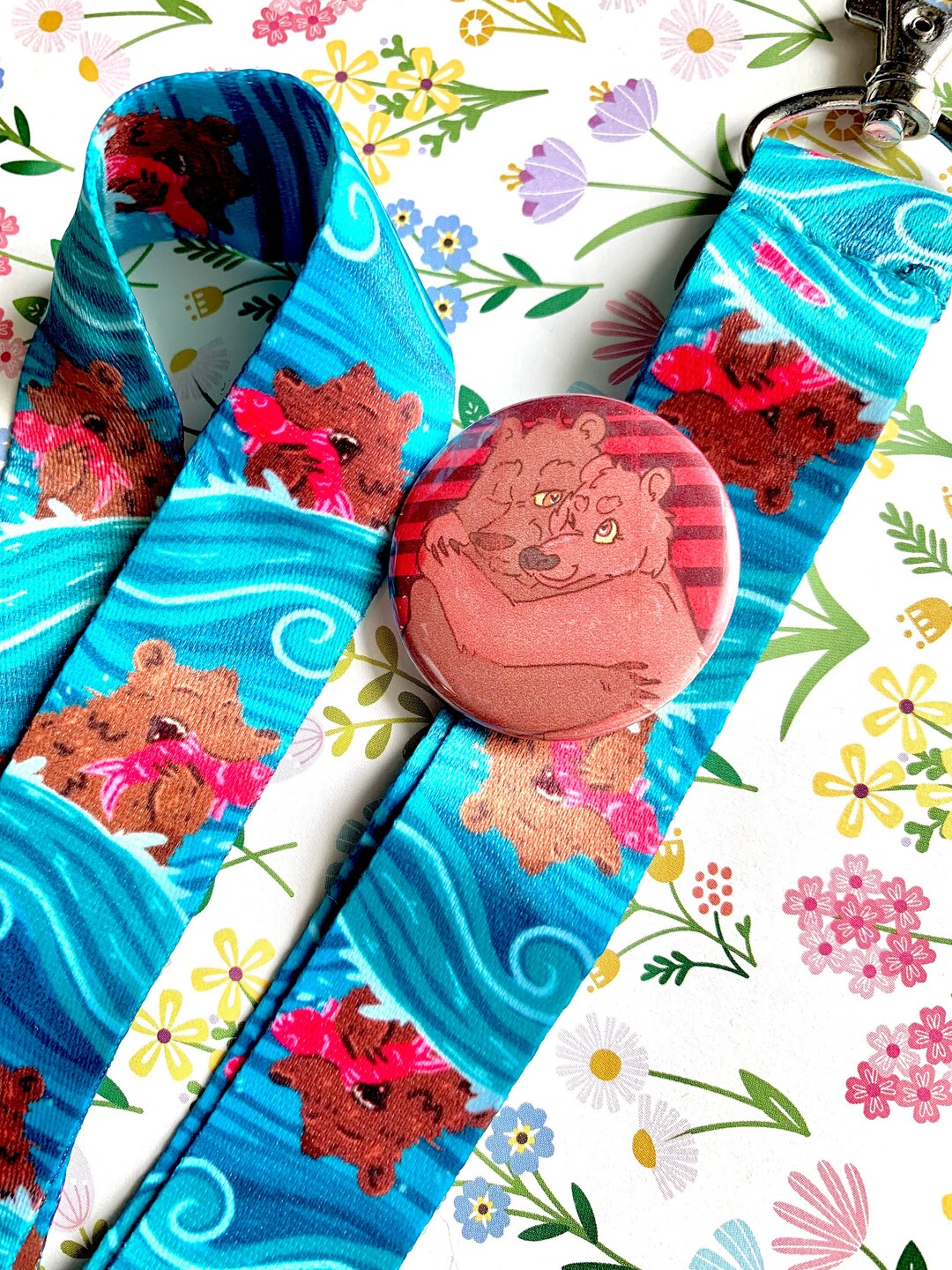 Bear Lanyards and Bear Hug Button Pinback Buttons 1.5 - Etsy