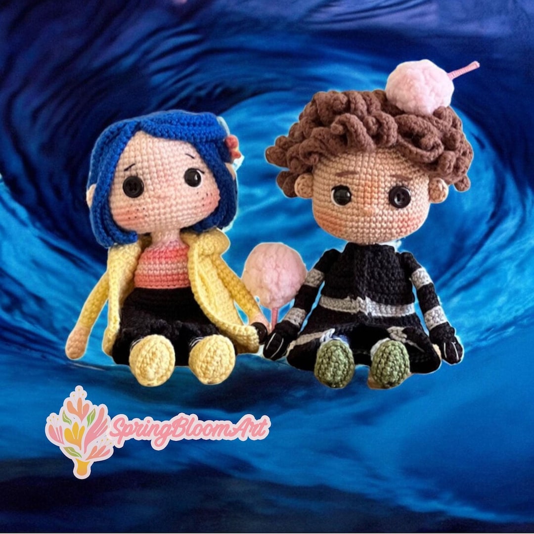 Coraline and Wybie Crochet, Coraline Crochet Doll, Coraline Jones ...