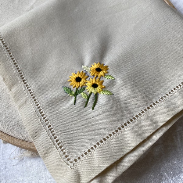 Flower Handkerchief - Etsy