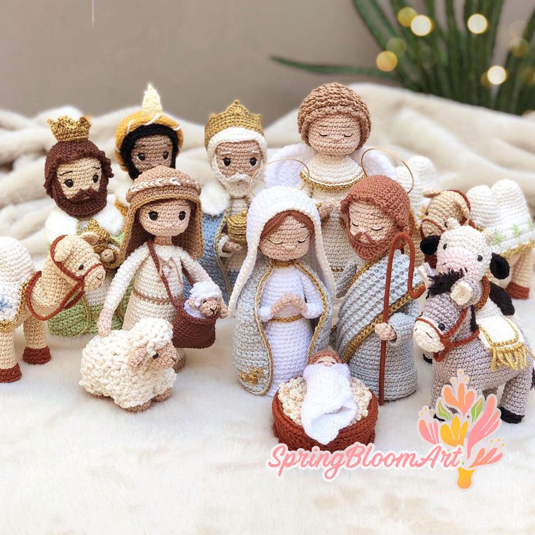 Crochet Nativity Scene, Baby Jesus Crochet, Three Wise Men, Nacimiento ...