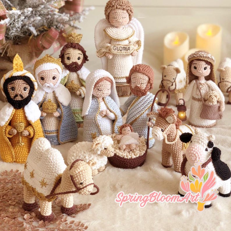Crochet Nativity Scene, Baby Jesus Crochet, Three Wise Men, Nacimiento ...