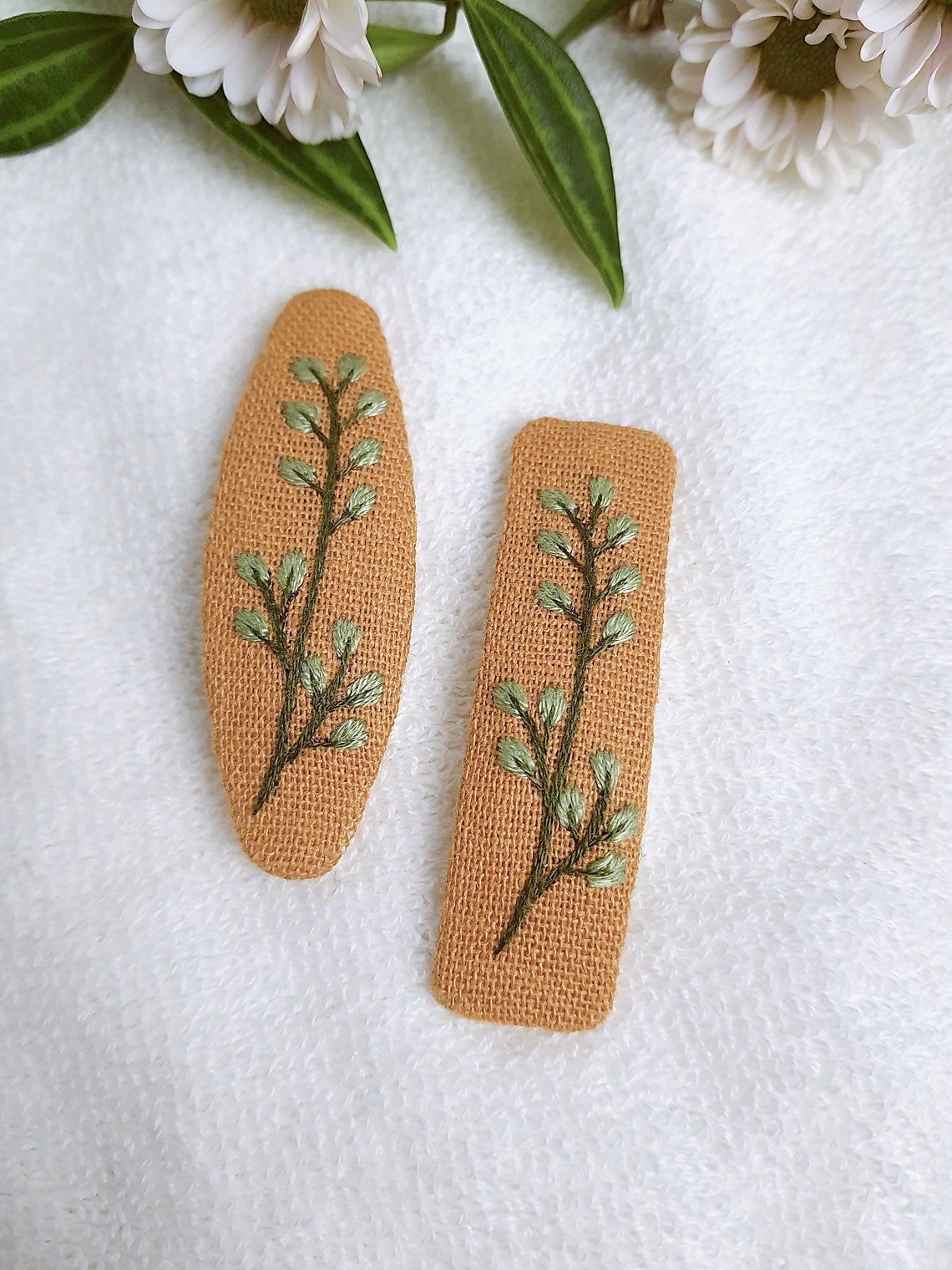 Hand Embroidery Hair Clip Embroidered Hair Clip for Girl - Etsy