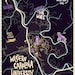 Western Carolina University Map (purple) - Etsy