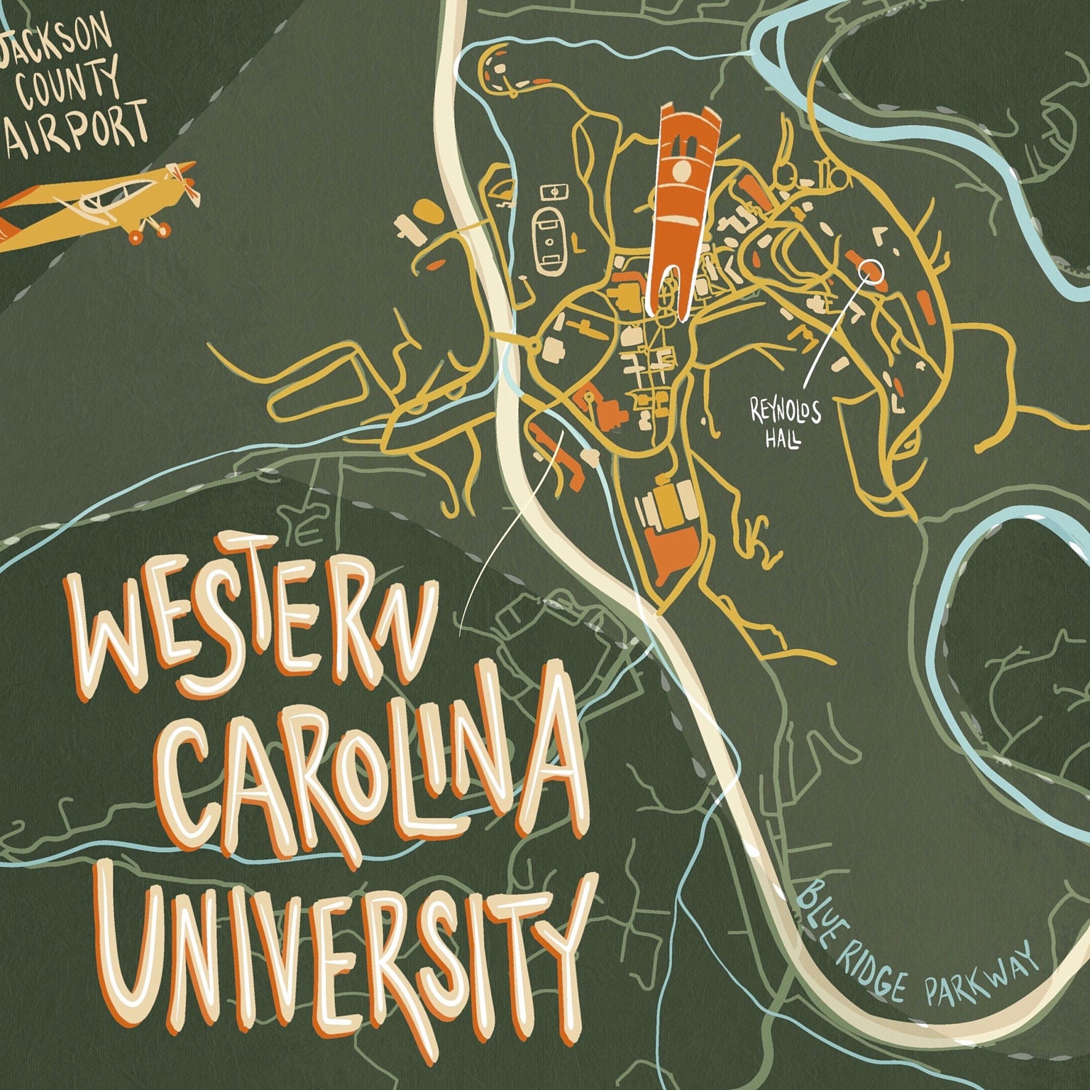 Western Carolina University Campus Map