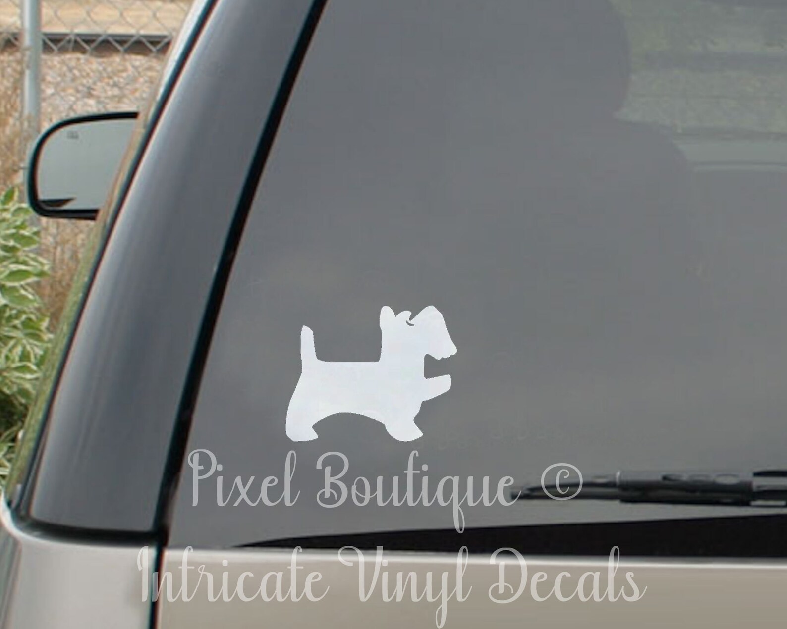 Walking Scotty Dog Decal - Etsy