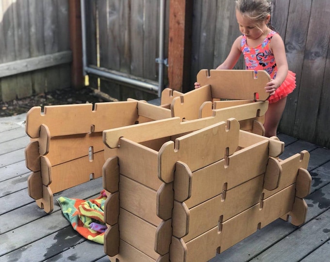 BUILDER BOARDS Playhouse Building Blocks Creative - Etsy