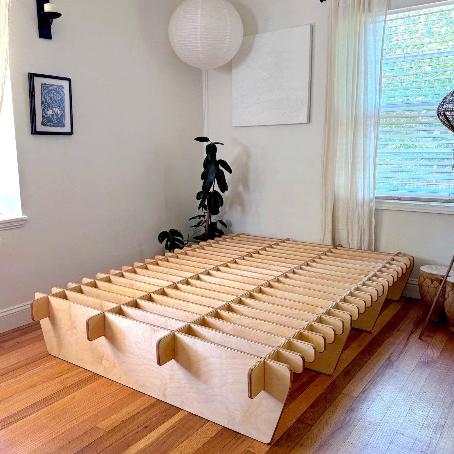 Birch Block BED FRAME Etsy