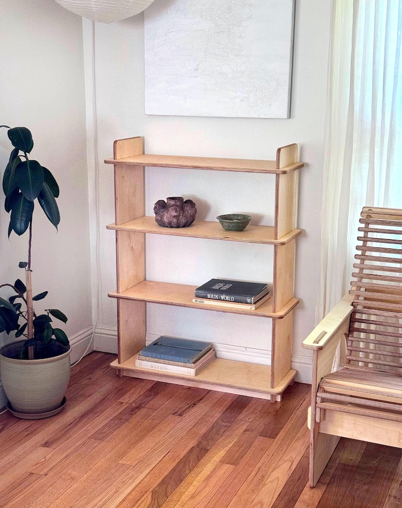 Birch Block BOOKSHELF - Etsy