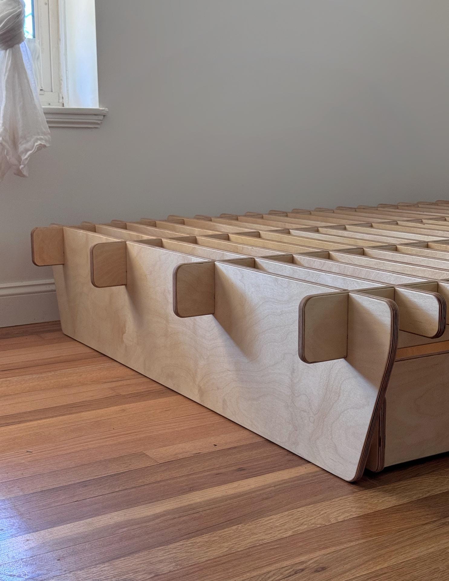 Birch Block BED FRAME - Etsy