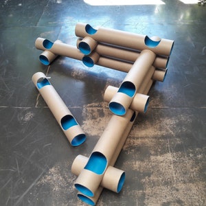 TIMBER TUBES - Log Cabin Playhouse Parts, Creative Construction Play ...