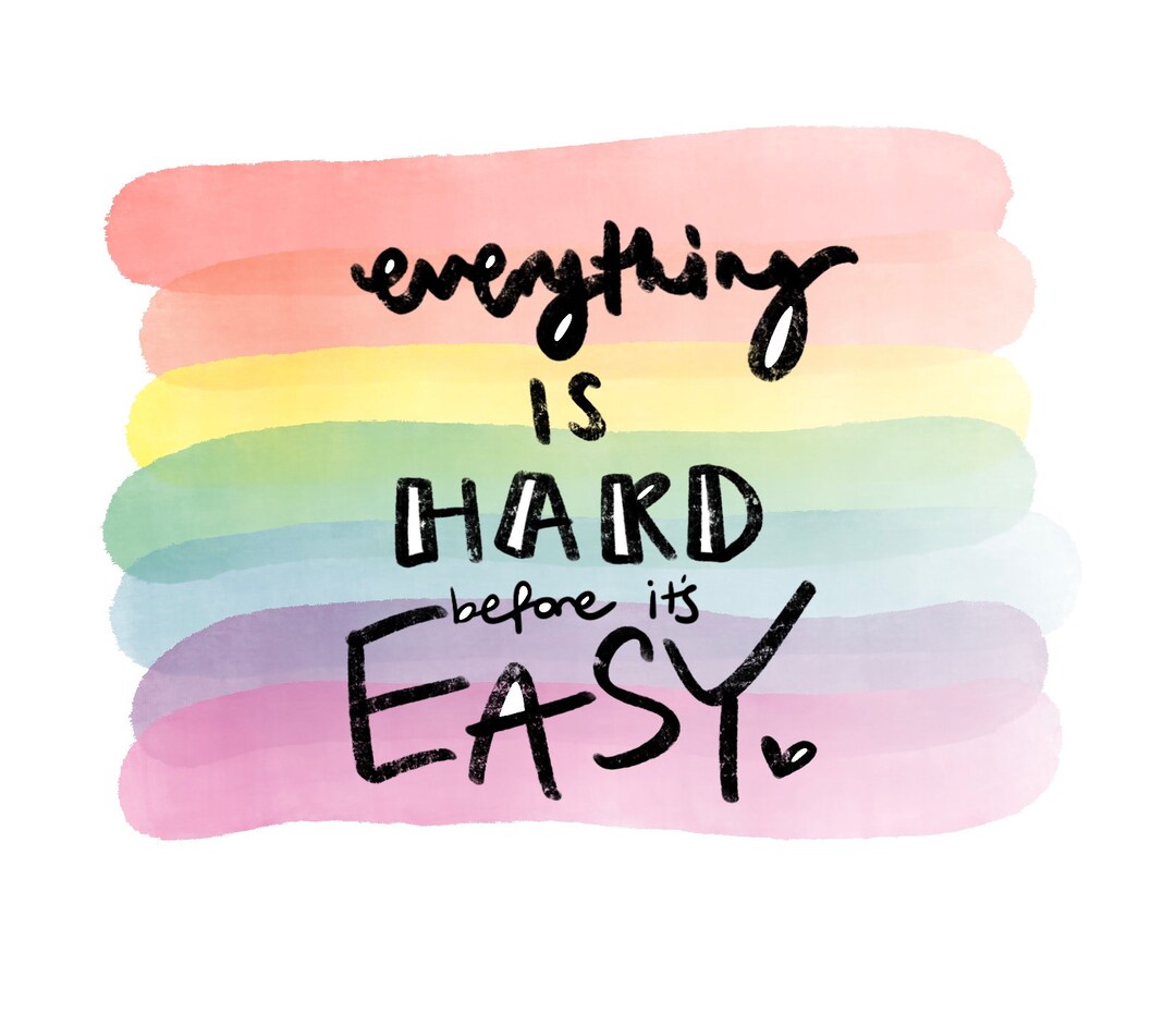 Rainbow Quote Printable Wall Art Digital Print Instant Download - Etsy