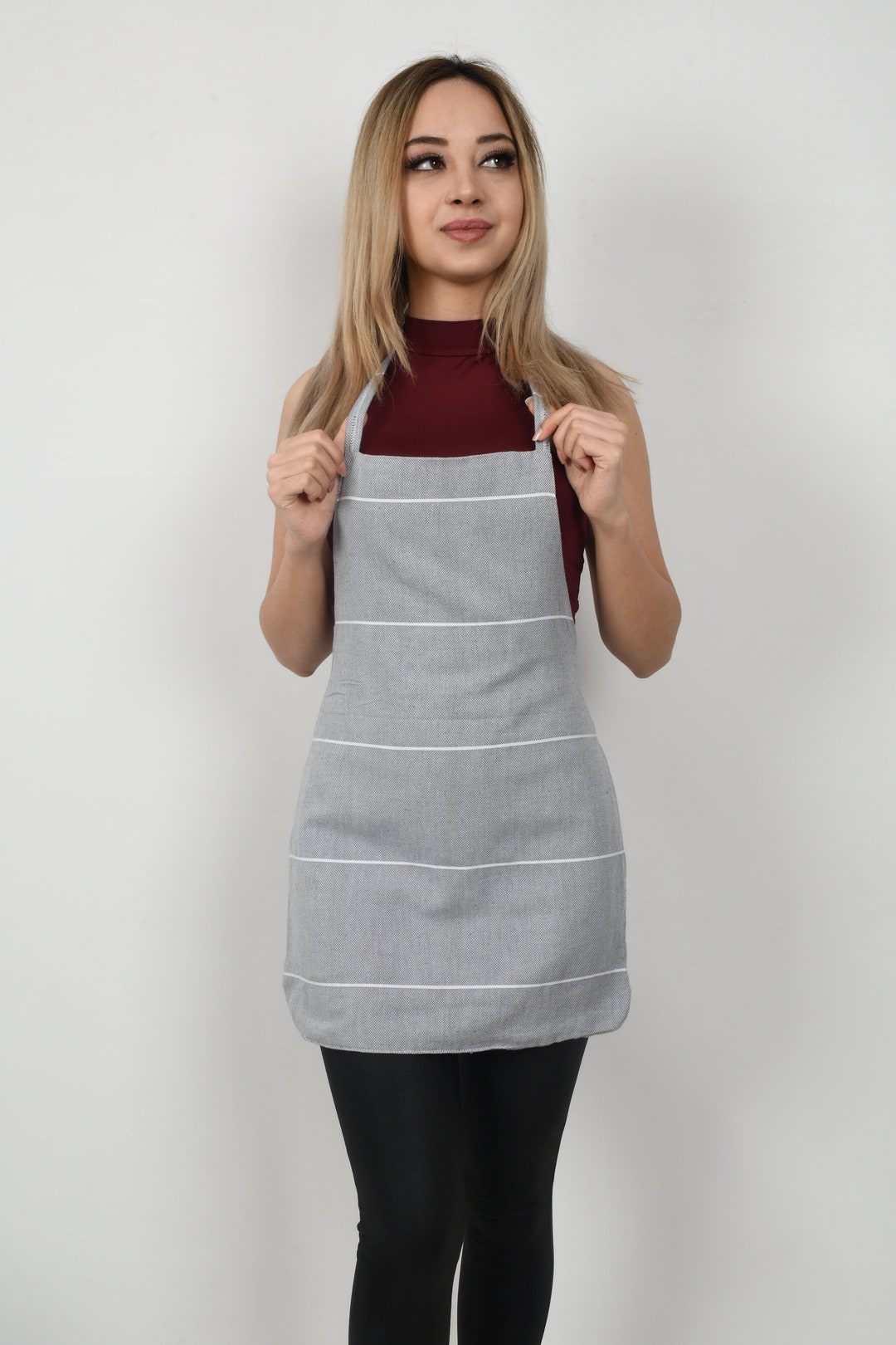 Chic Chef Smock, Turkish Towel Apron, Cooking Apron, Soft Apron ...