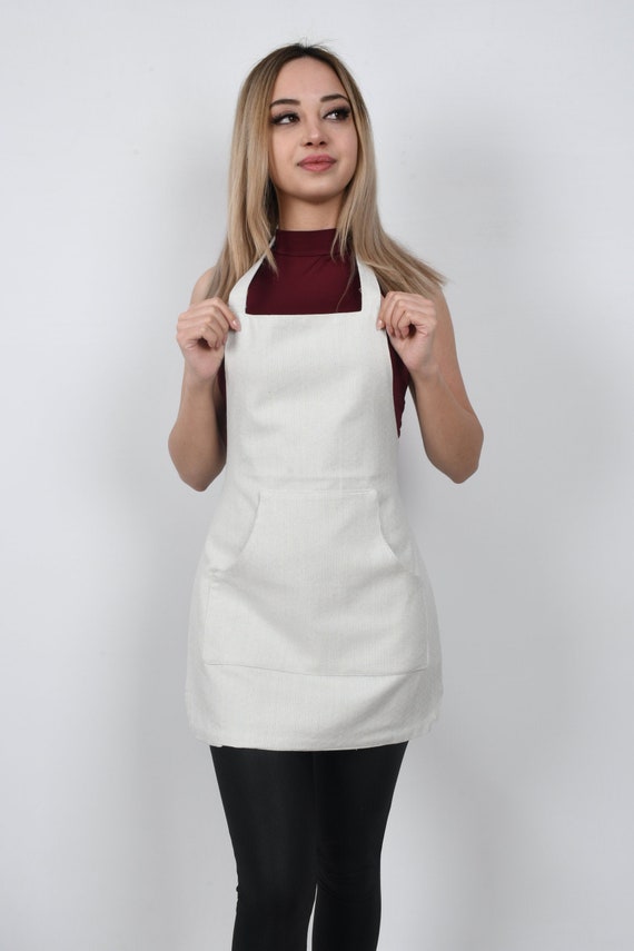 Soft Apron Turkish Towel Apron Chic Cooking Apron Dish - Etsy