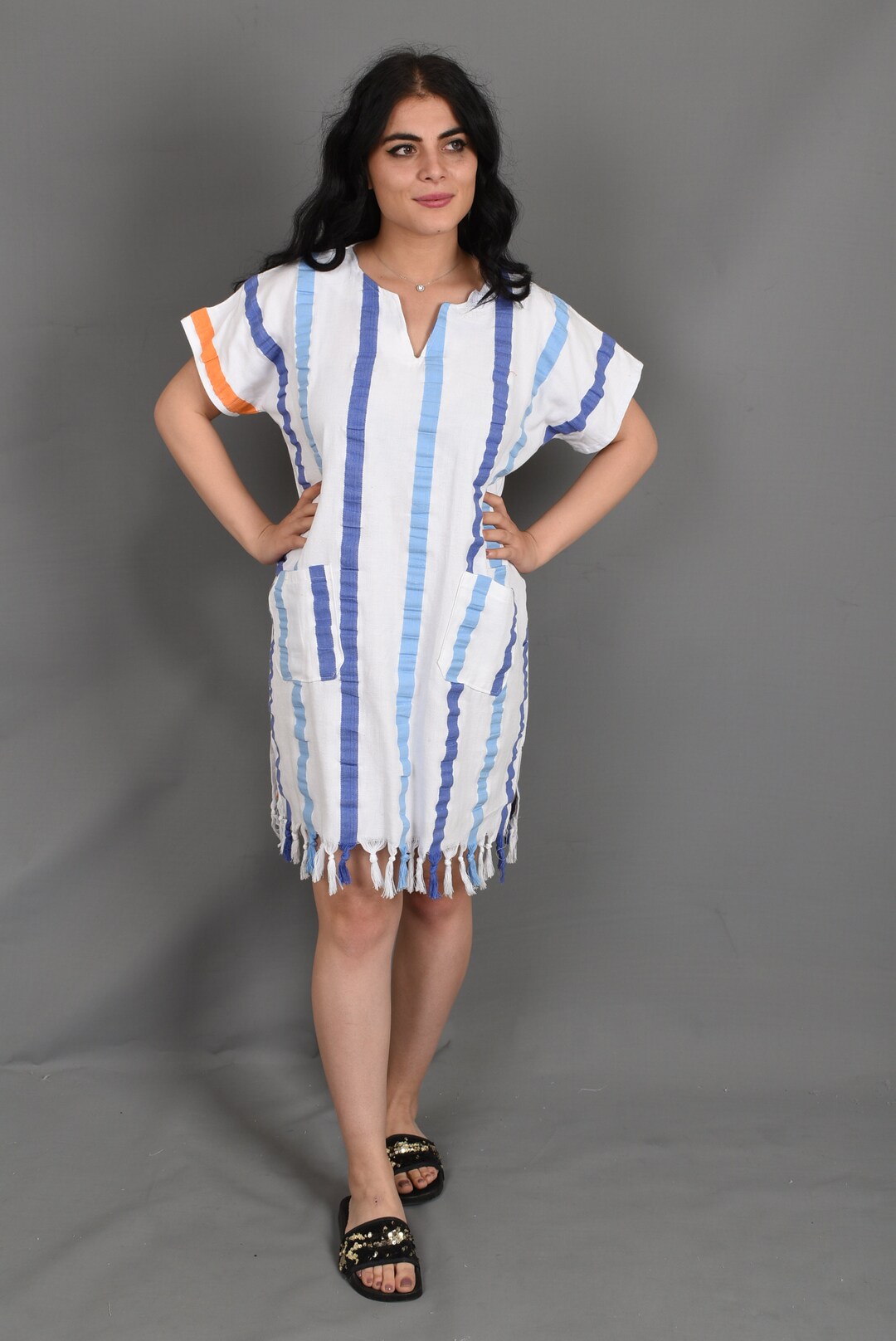 Organic Cotton Clothes, Beach Clothes,summer Clothes, Striped Colorful ...