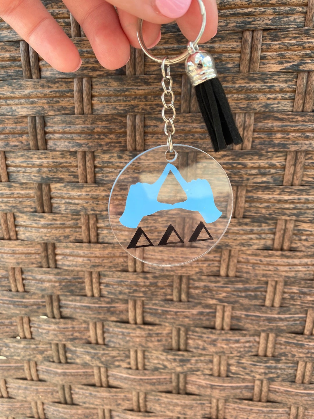 Tri Delta Sorority Acrylic Keychain - Etsy